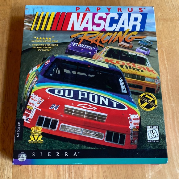 Nascar | Toys | Nascar Racing Pc Game Sierra Papyrus Nib 996 Dos Sealed ...